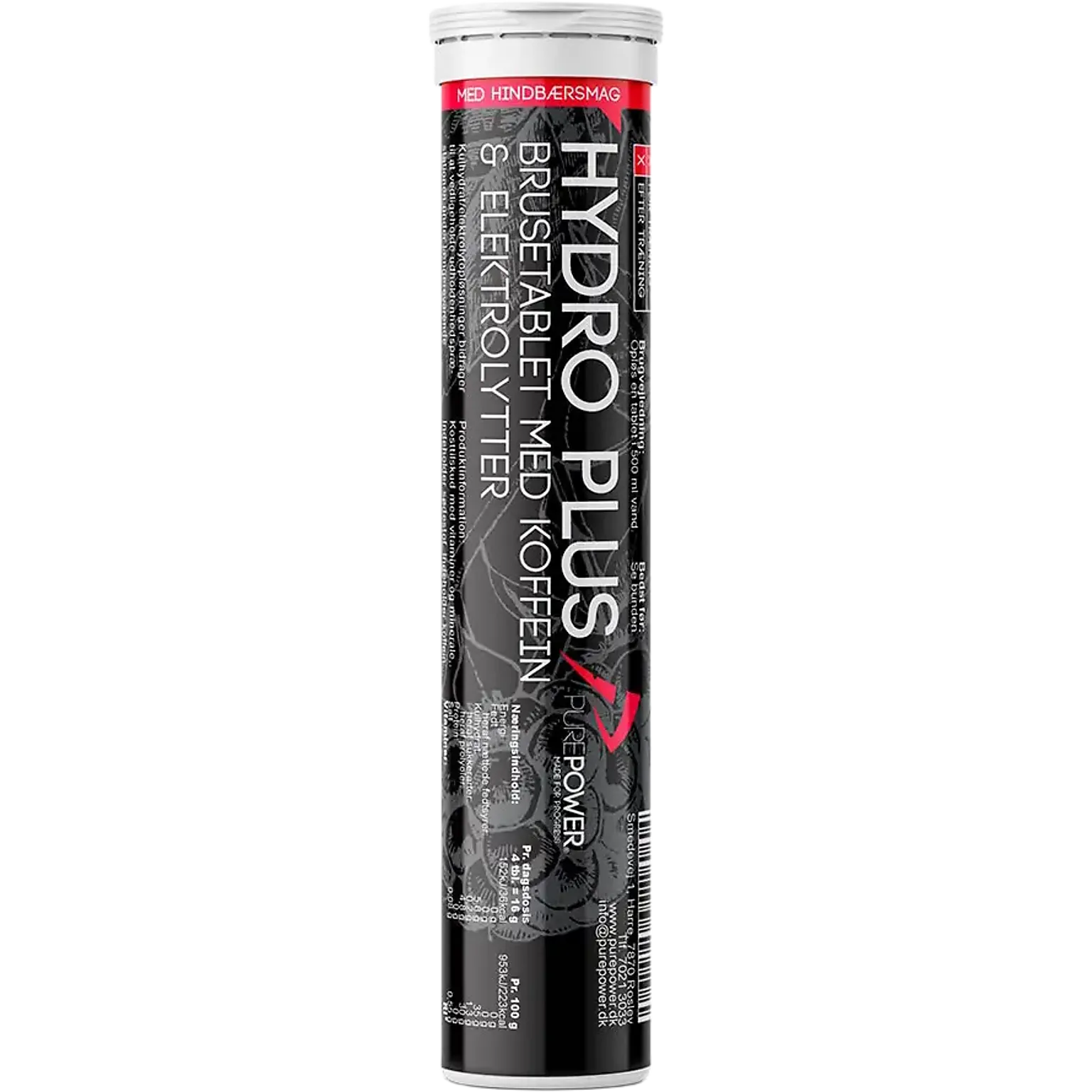 Hydro Plus Hindbær 20 x 4 g brusetabletter