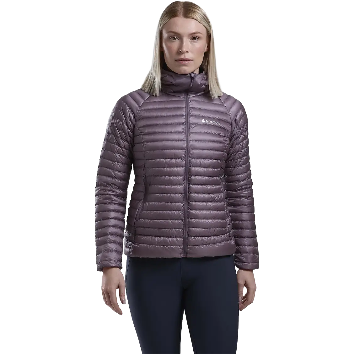 Alpine 850 Nano Down Jacket w. Hoodie Wo - Moonscape