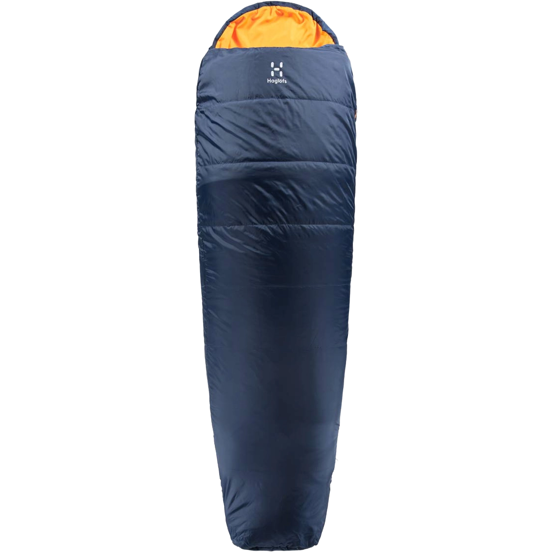 Tarius -18, 205 cm fibersovepose - Midnight Blue/Tangerine