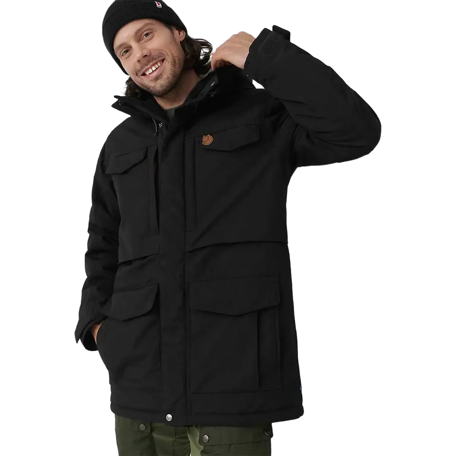 Nuuk Parka Men vinterjacka - Black-550