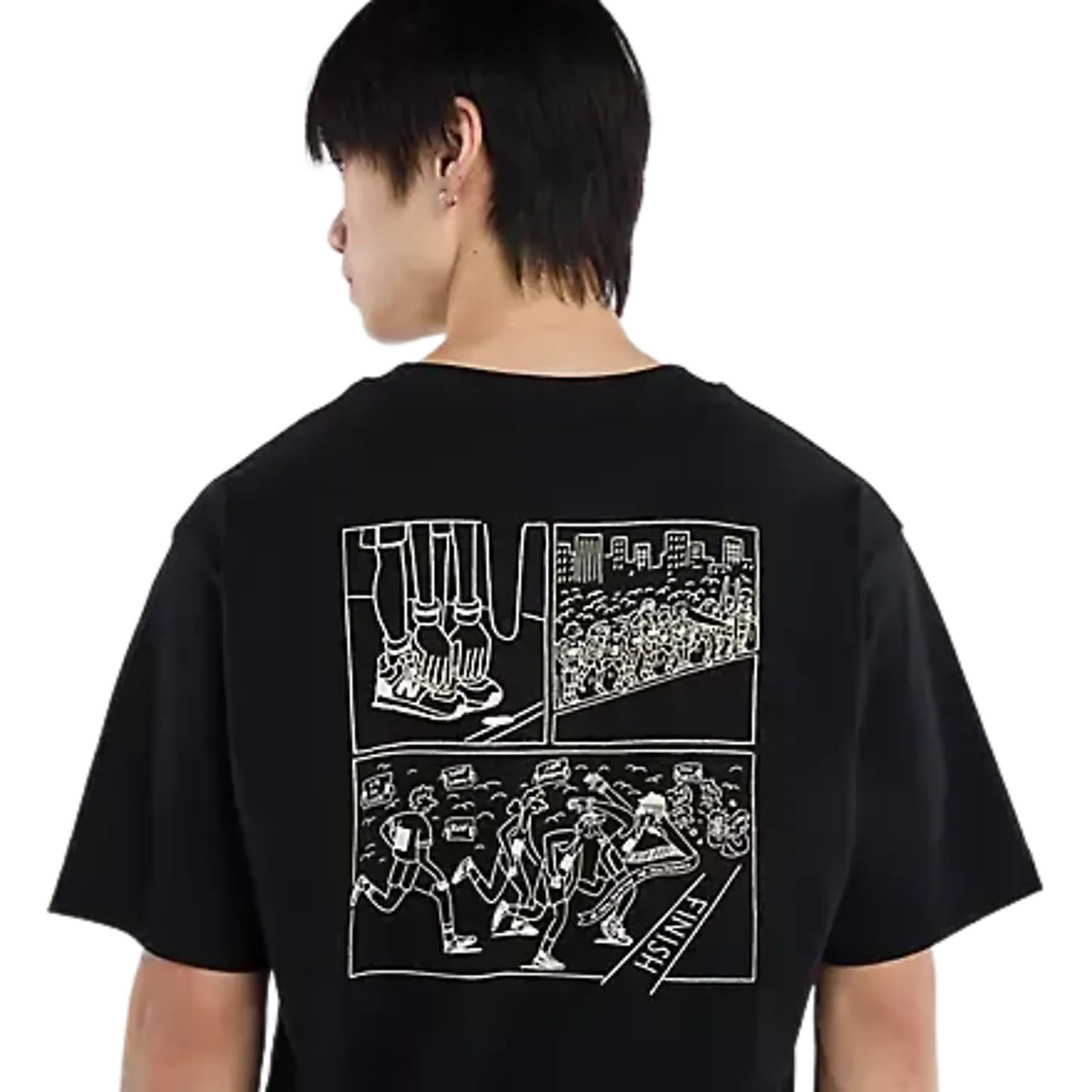 Runners Arent Normal T-shirt Men - Black