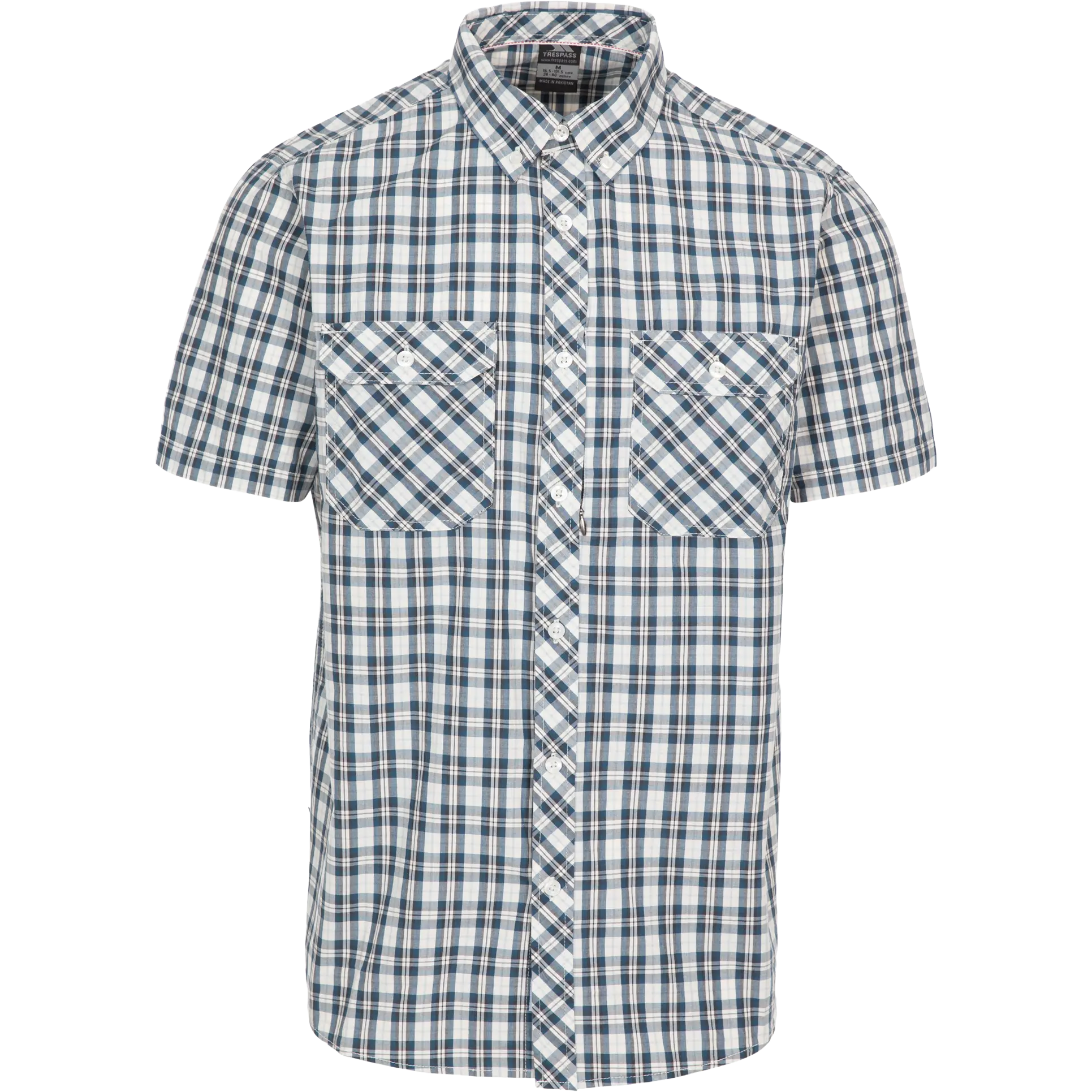 Baileysbridge Casual Shirt SS Men skjorte - Midnight Check-MTC