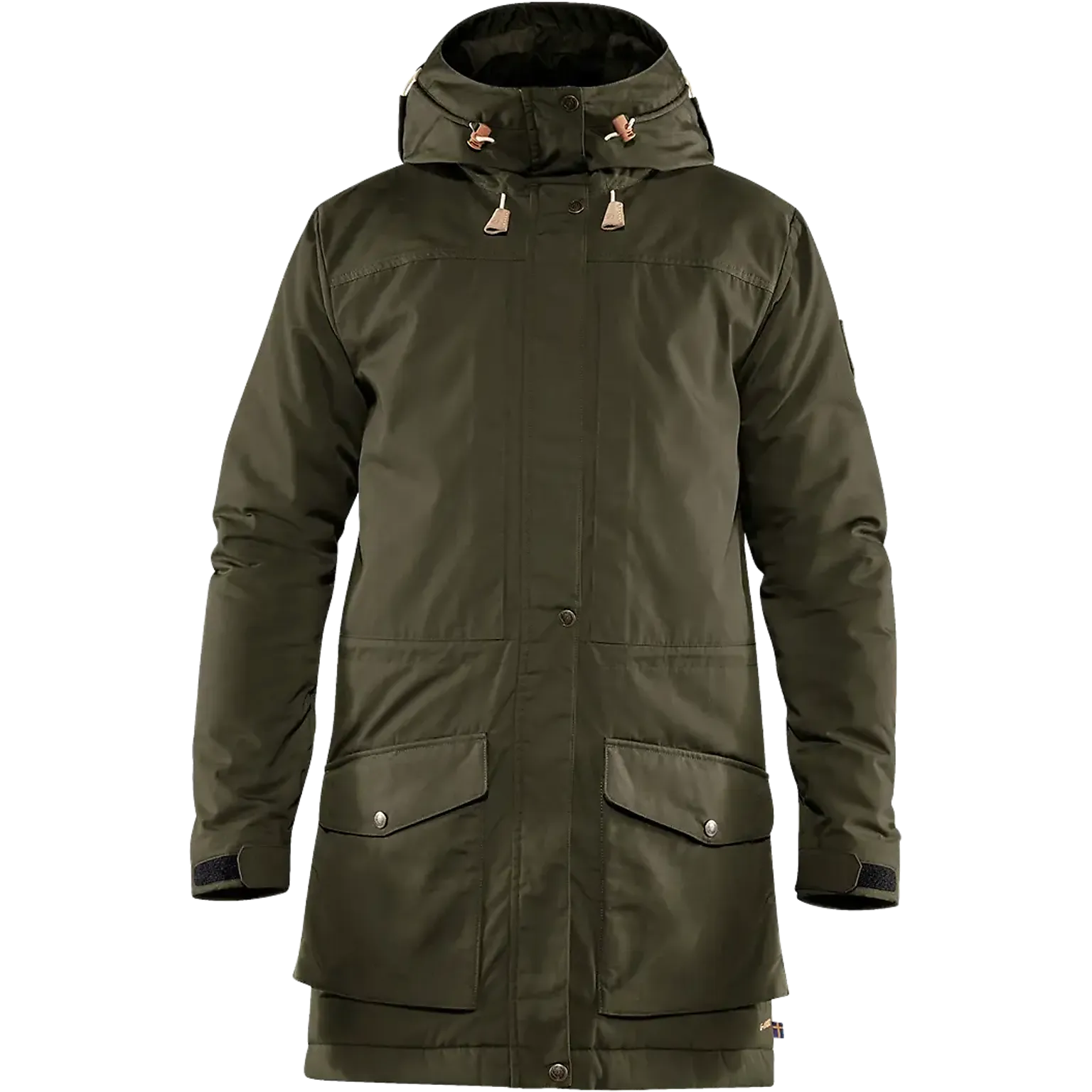 Singi Wool Padded Parka Men herrjacka - Deep Forest-662