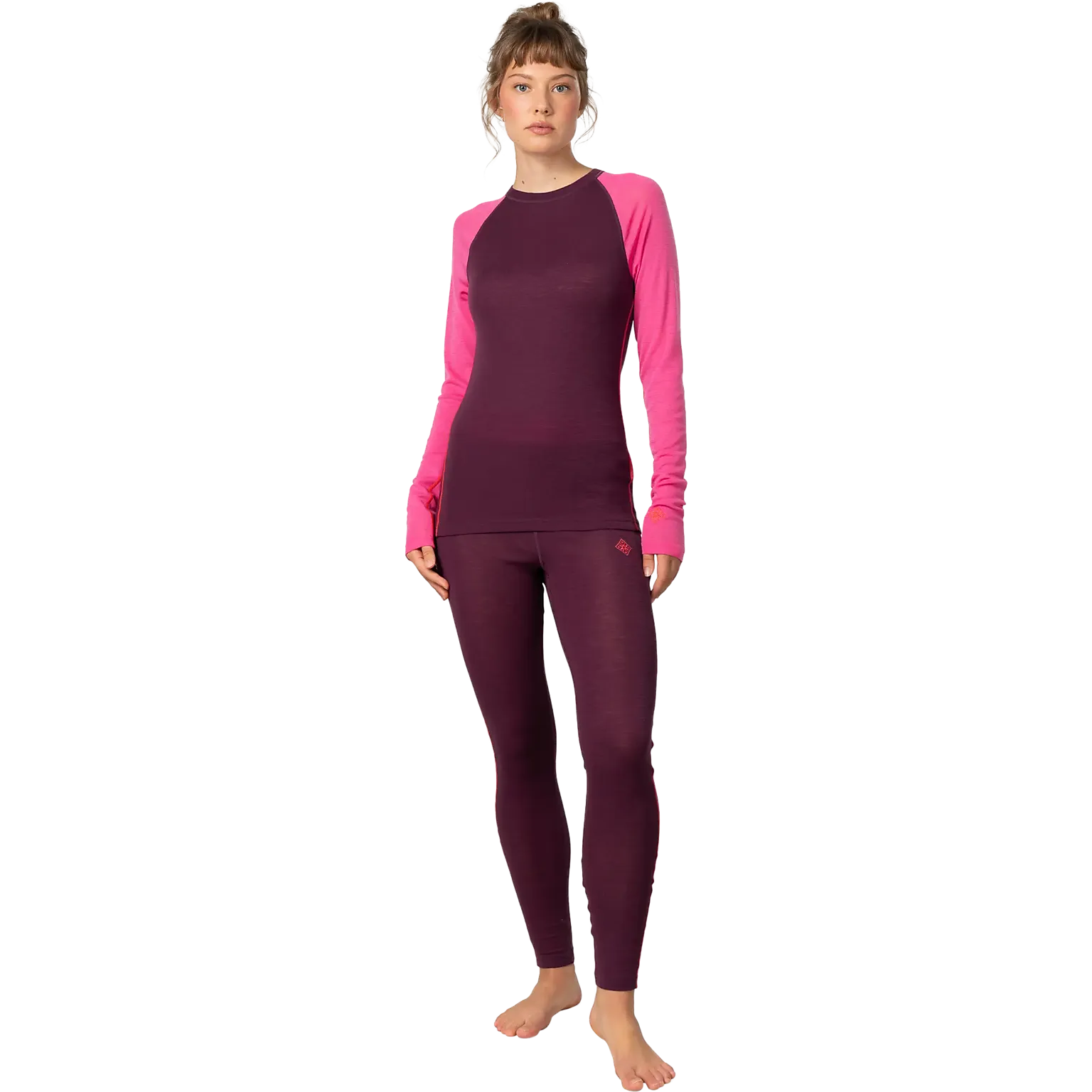 Kaia 100% Merino Wool Set Women - Wine