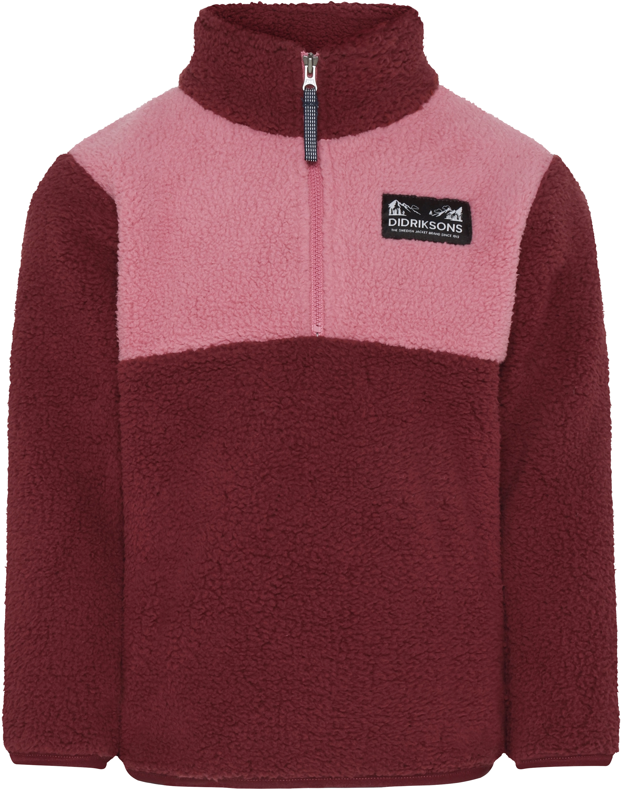 Gosig Kids Halfzip barnfleece - Anemon Red