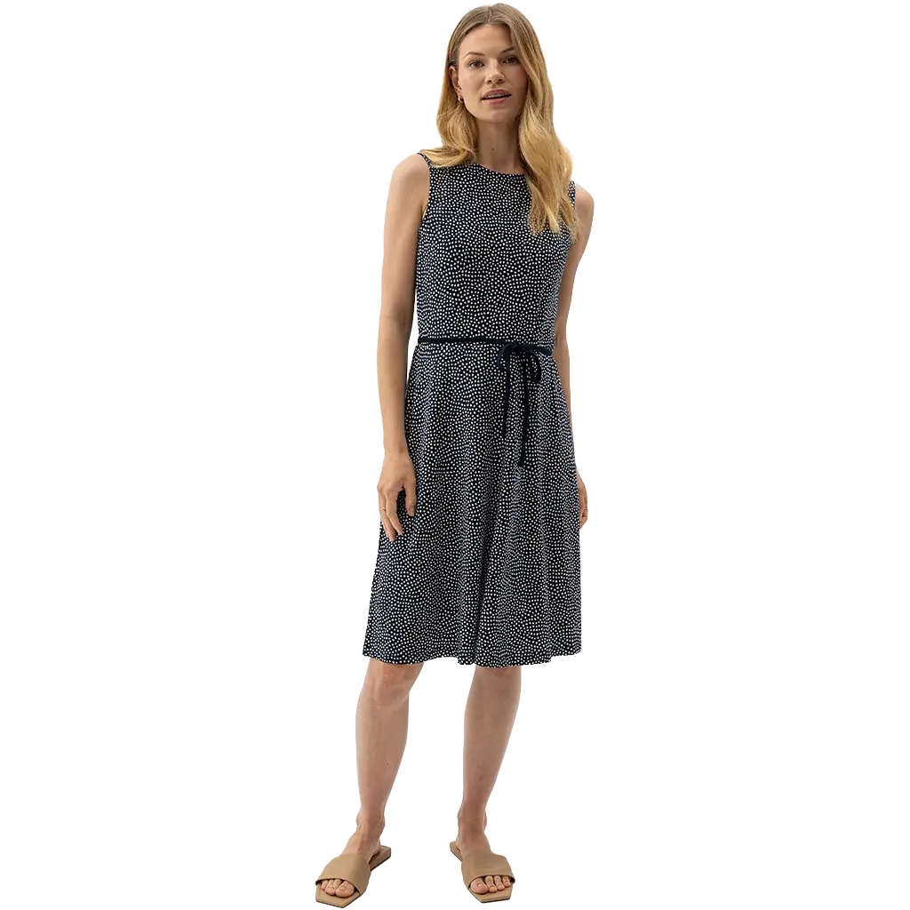 Esther Dress - Navy/Off White-292