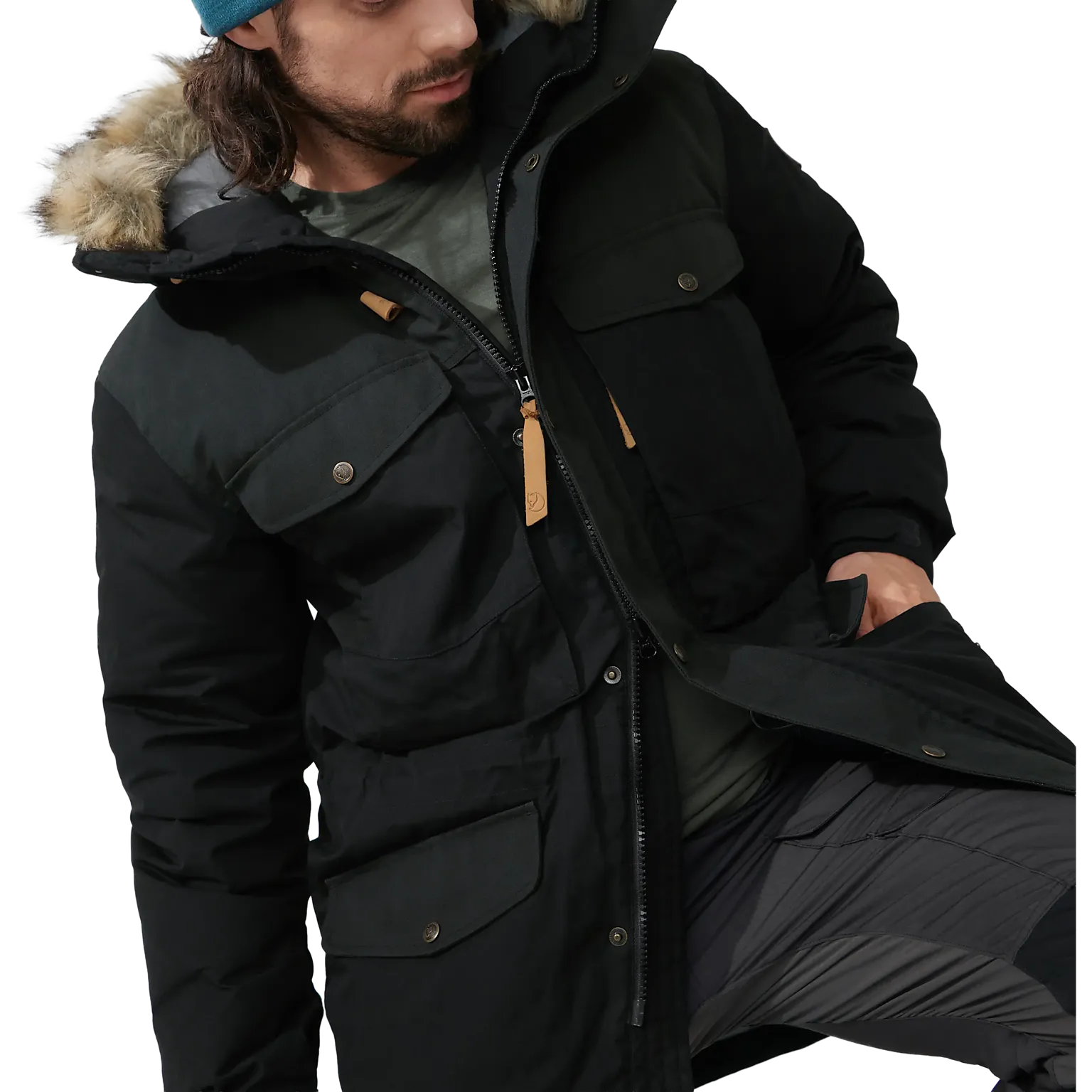 Singi Down Jacket Men dunjacka - Black-550