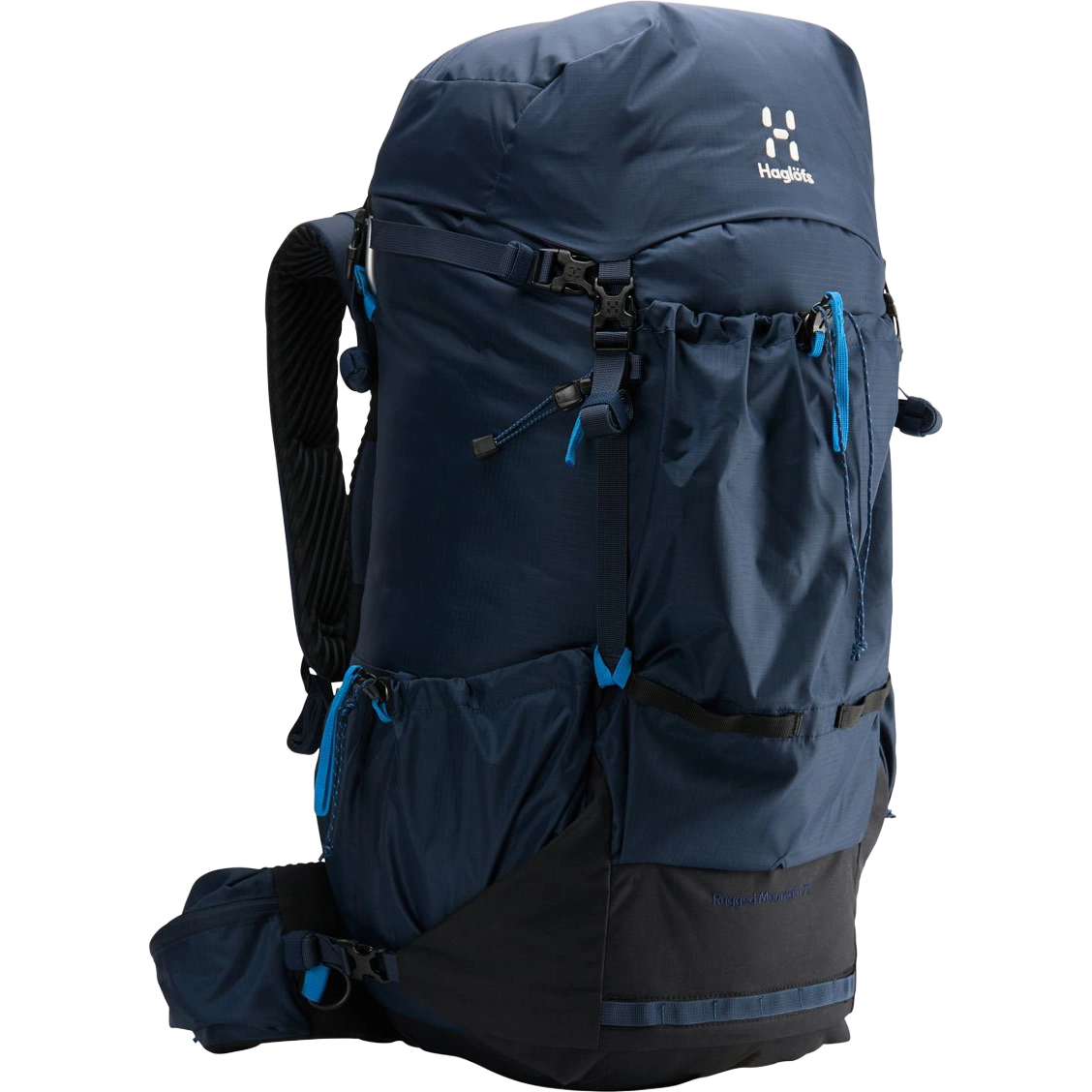 Rugged Mountain 75 ryggsäck - Tarn Blue/True Black-3YC