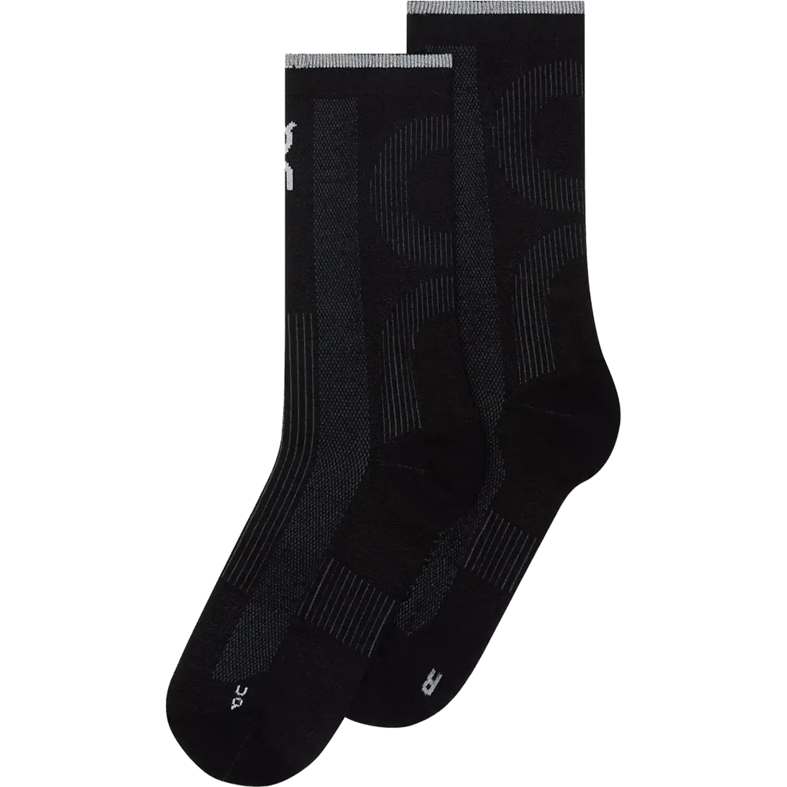 Elite Run Sock High - Black/Magnet-002