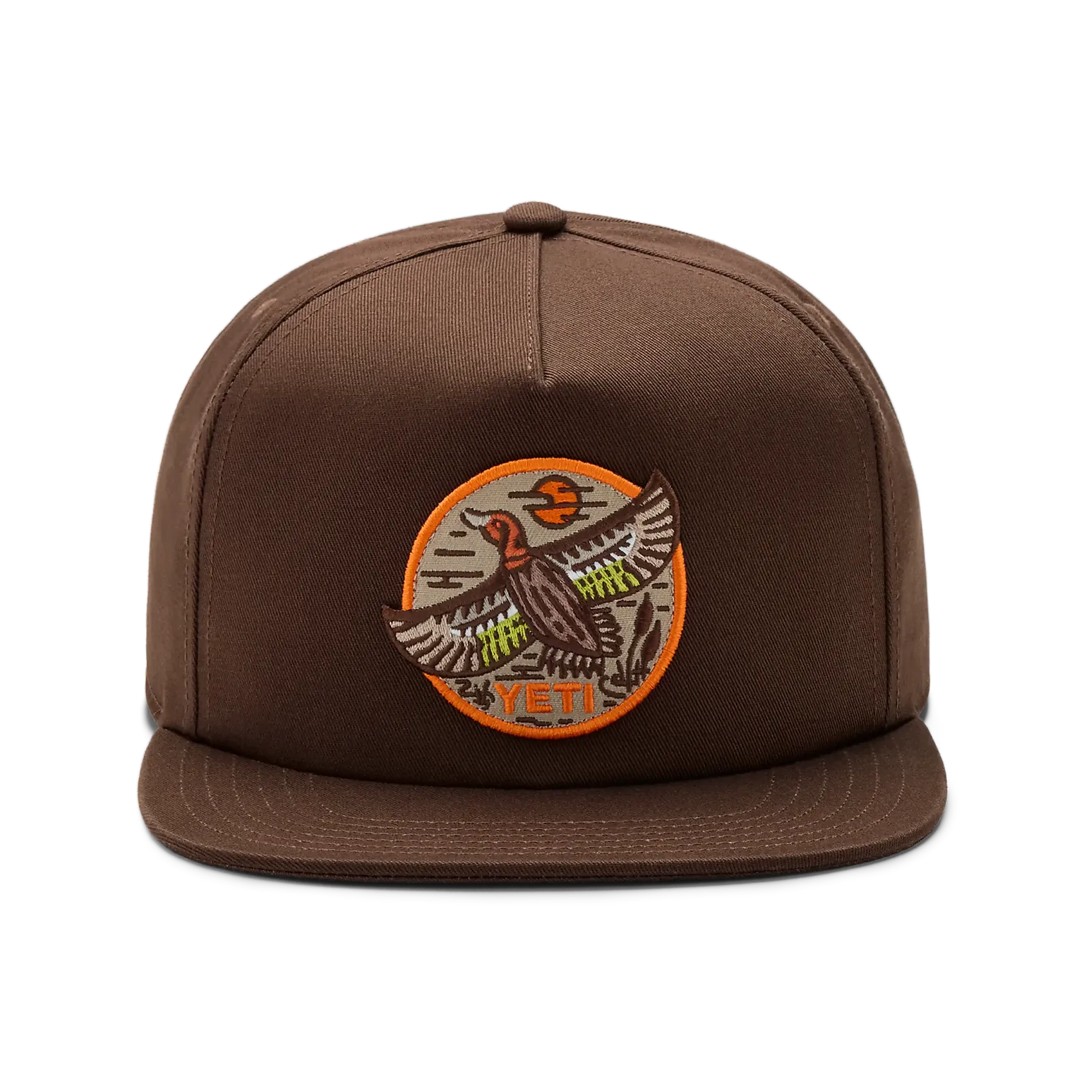 BFTW Duck Flat Brim Hat - Dark Brown