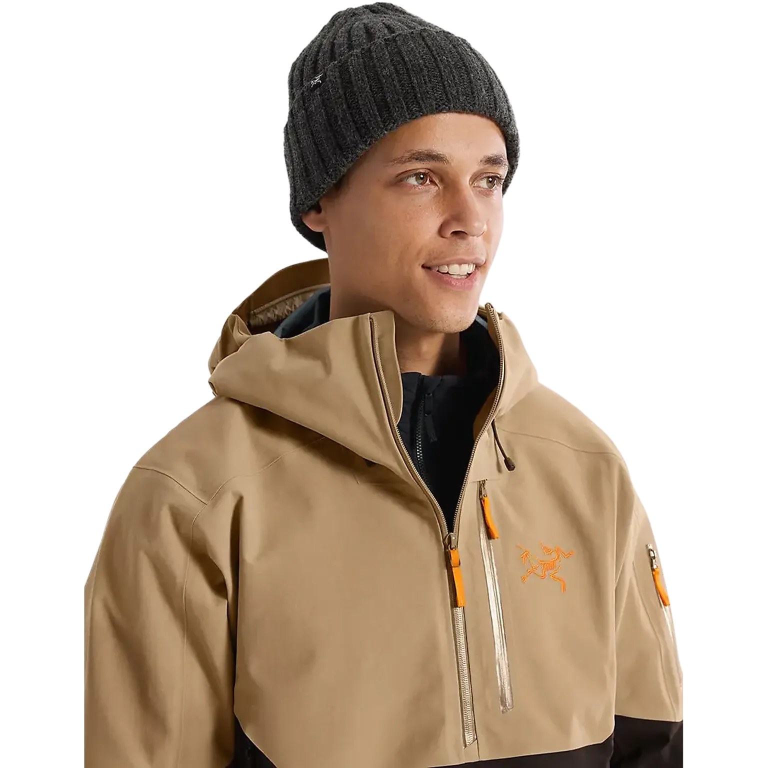 Chunky Ribbed Toque - Black Heather