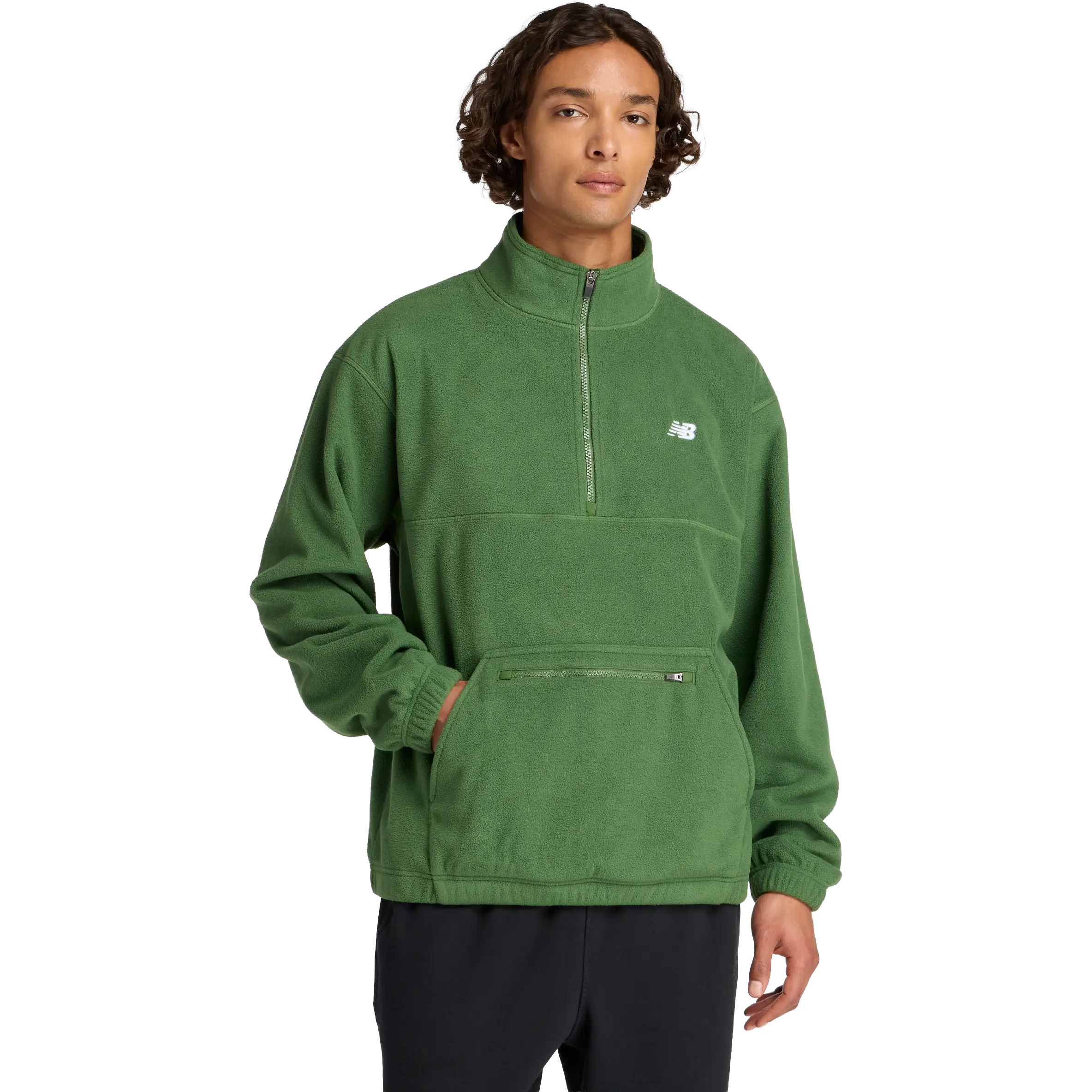 Sport Essentials Polar Fleece 1/2 Zip Me - Dark Alpine Green