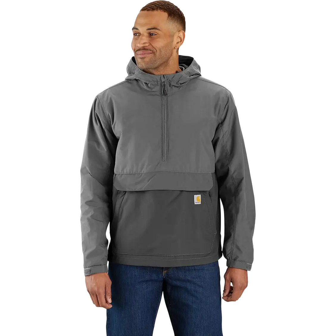 Lightweight Packable Anorak Men - Steel/Gravel-EA7