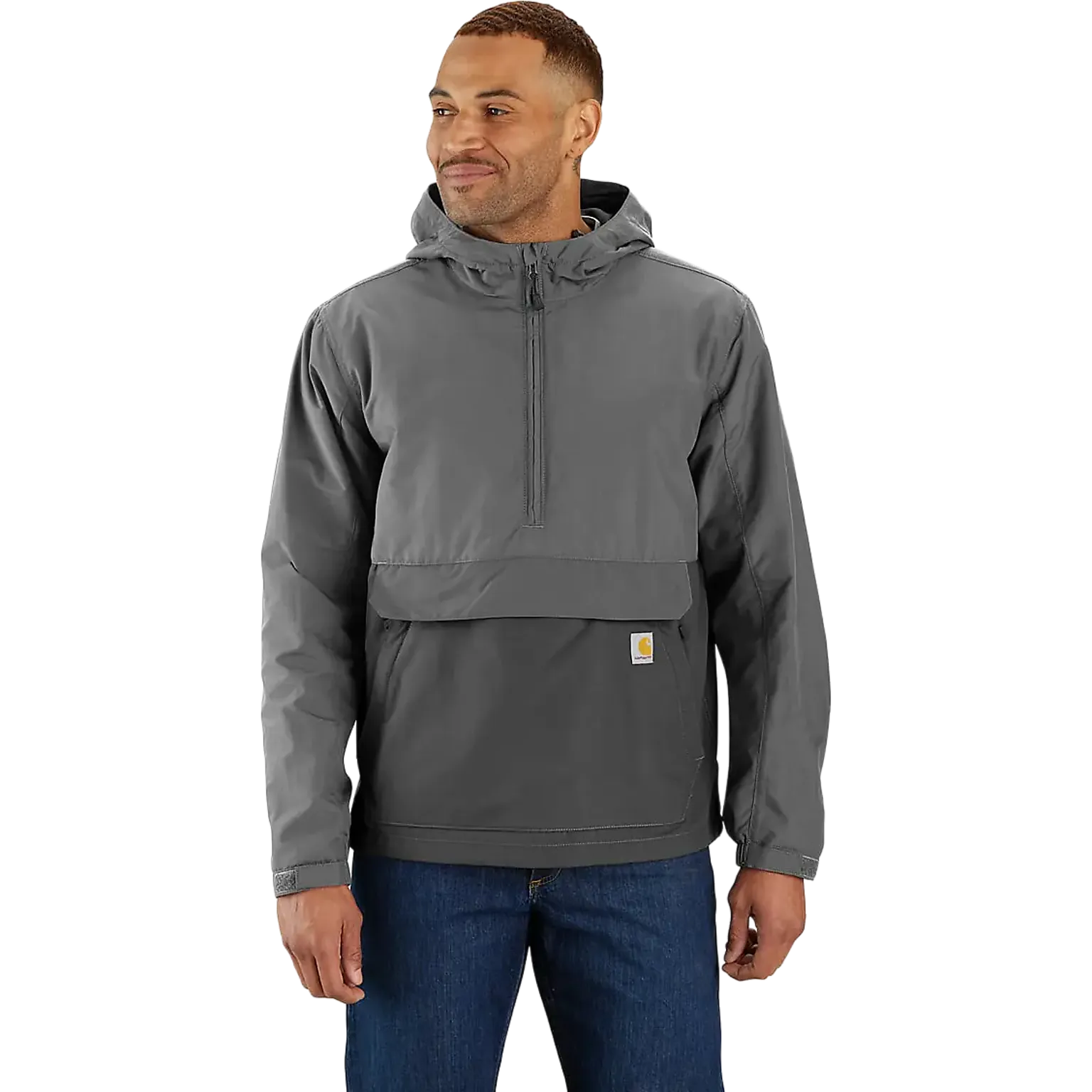 Lightweight Packable Anorak Men - Steel/Gravel-EA7