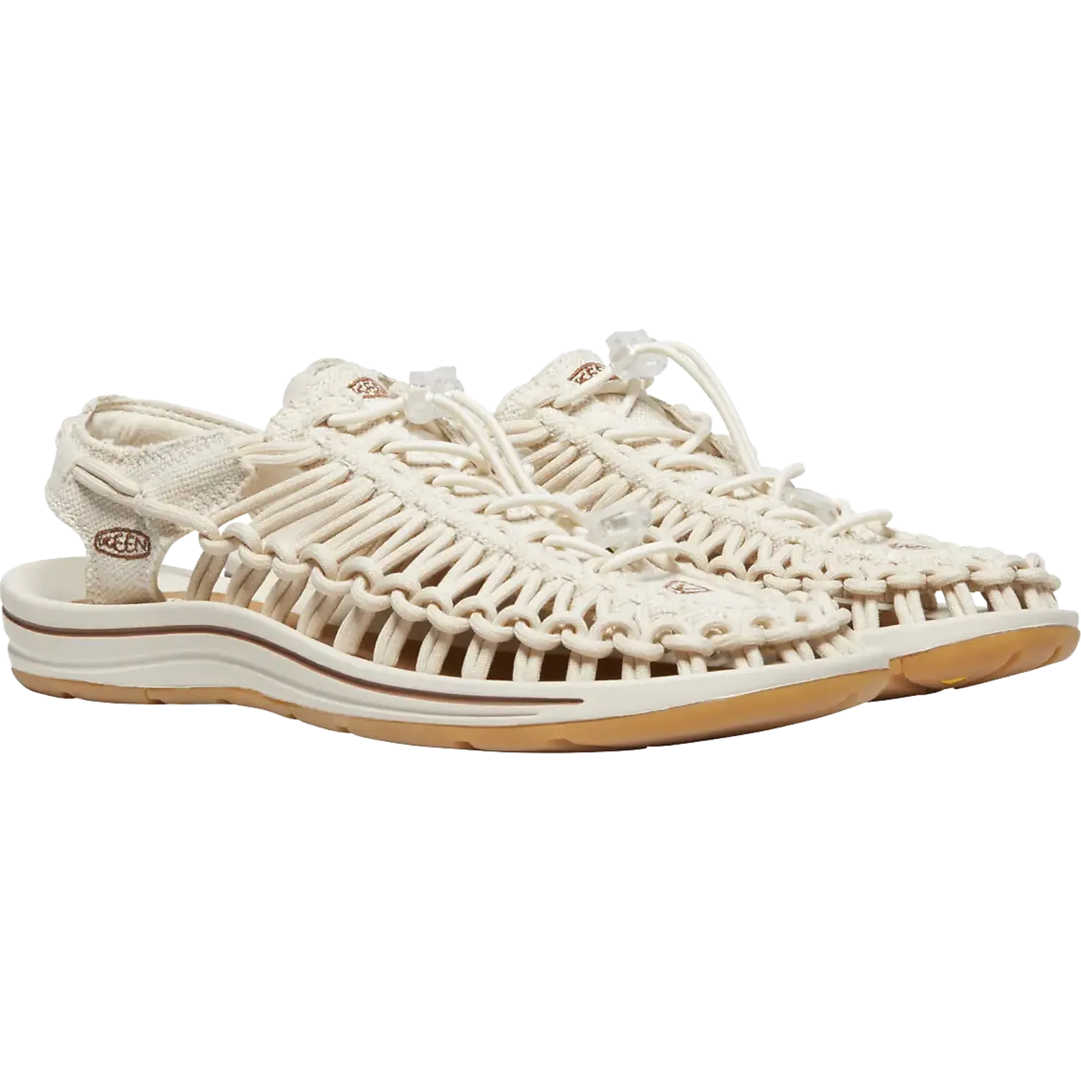 Uneek Canvas Women damesandal - Natural Canvas/Birch