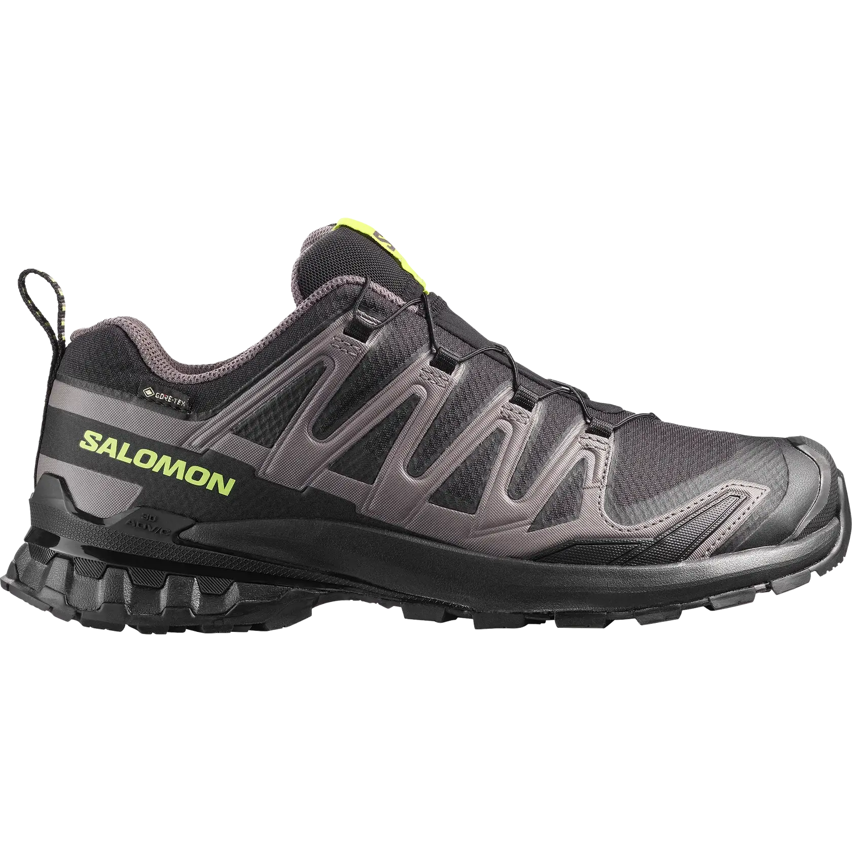 XA Pro 3D V9 GTX Men herresko - Black-Dark Gull Gray-Acid Lime