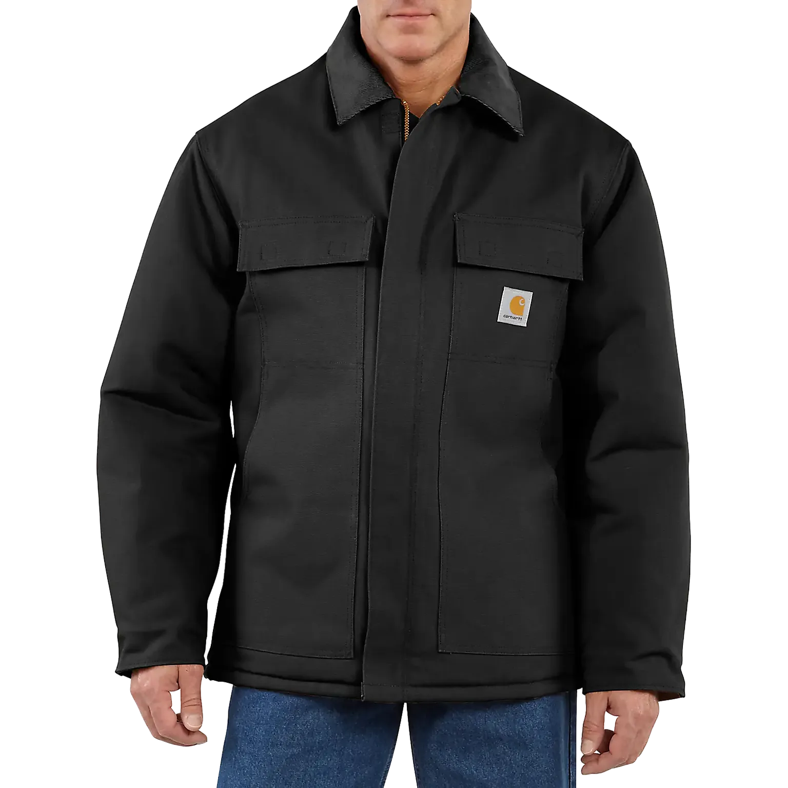 C003 Insulated Traditional Coat Men - Black