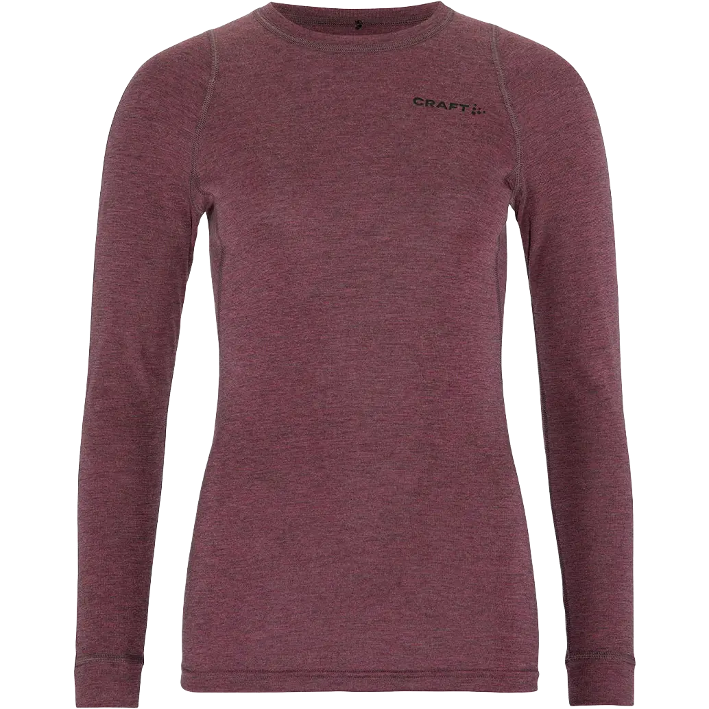 Core Wool Merino Set Women - Rouge Melange-744200