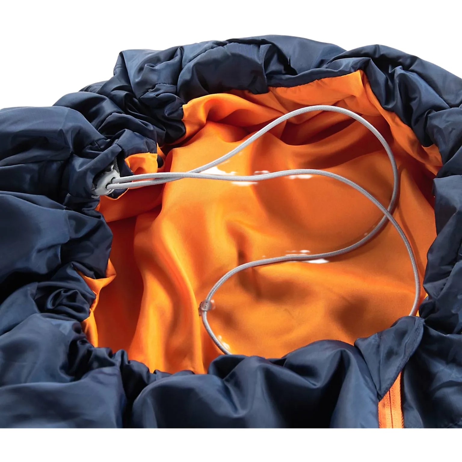 Tarius -18, 205 cm fibersovepose - Midnight Blue/Tangerine