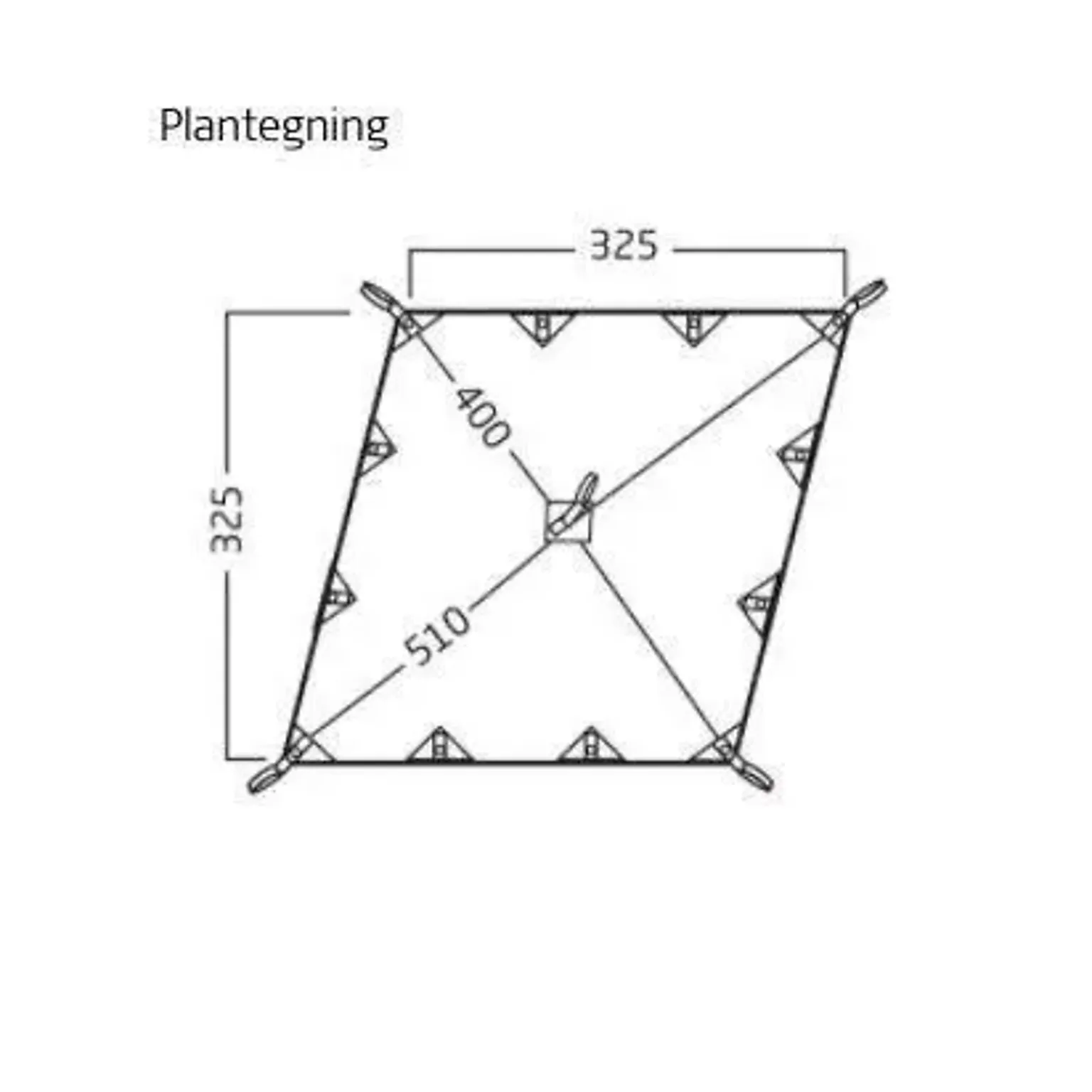 Kari Diamond 10 Basic Cotton Tarp