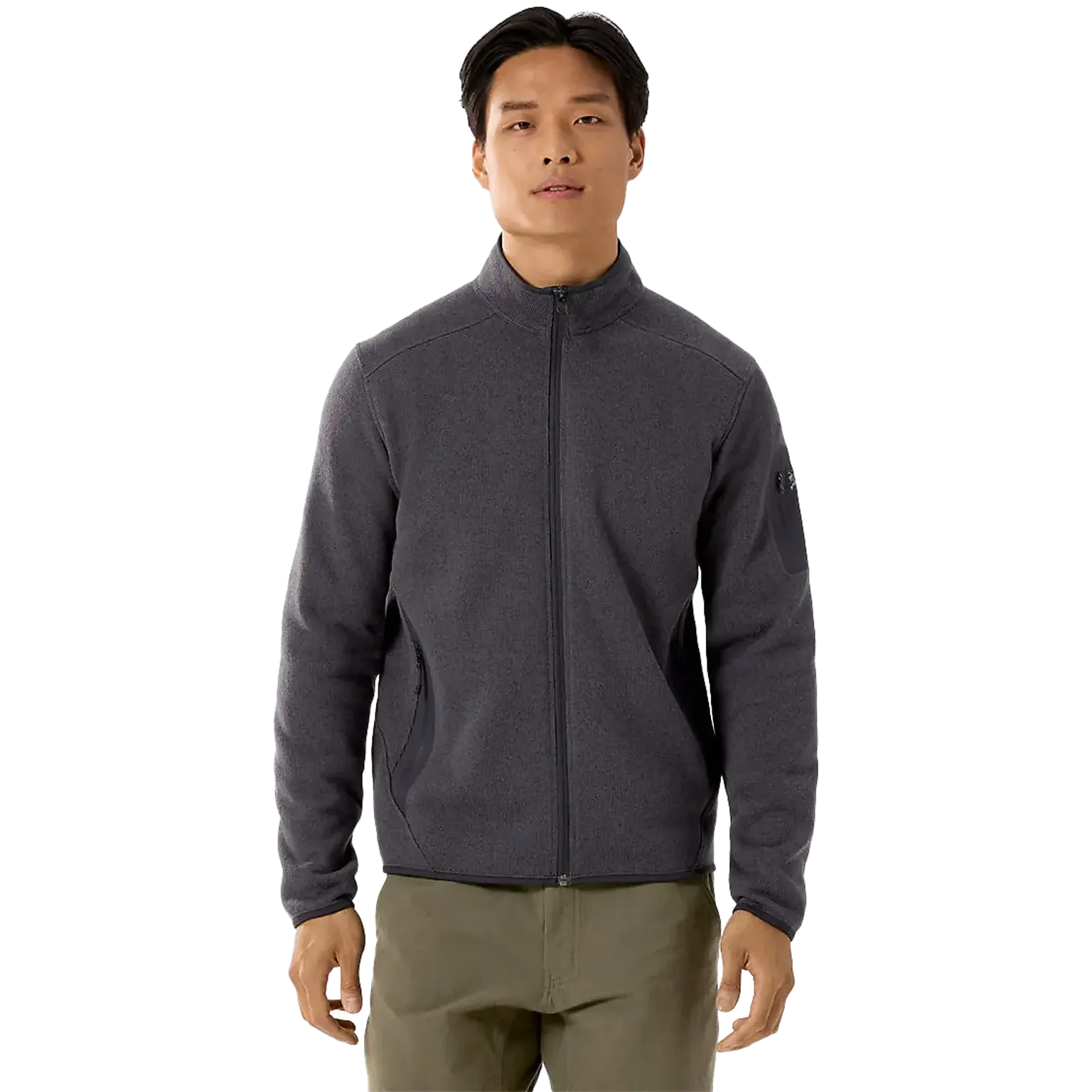 Covert Cardigan Men Fleece - Black Heather II