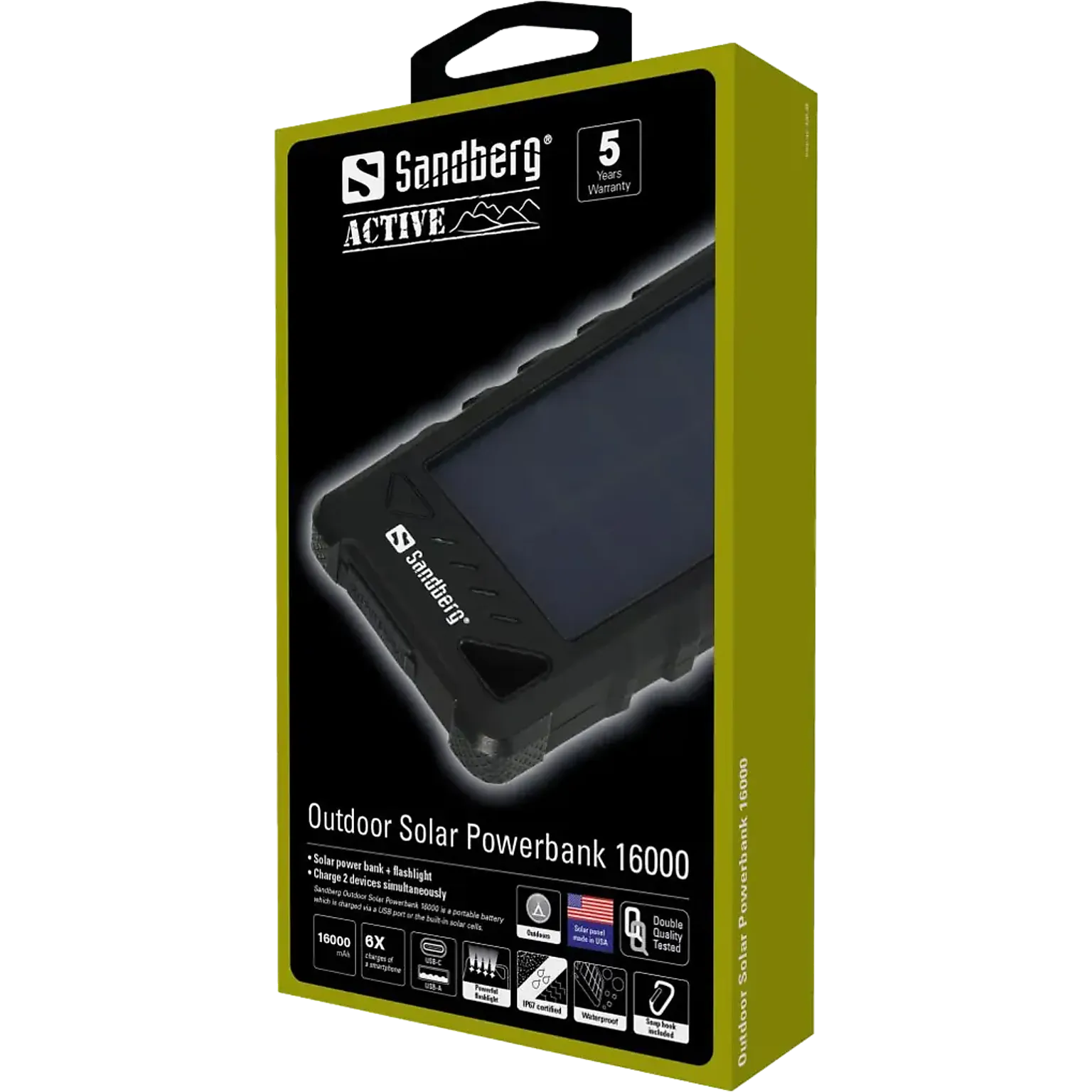 Sandberg Outdoor Solar Powerbank 16000