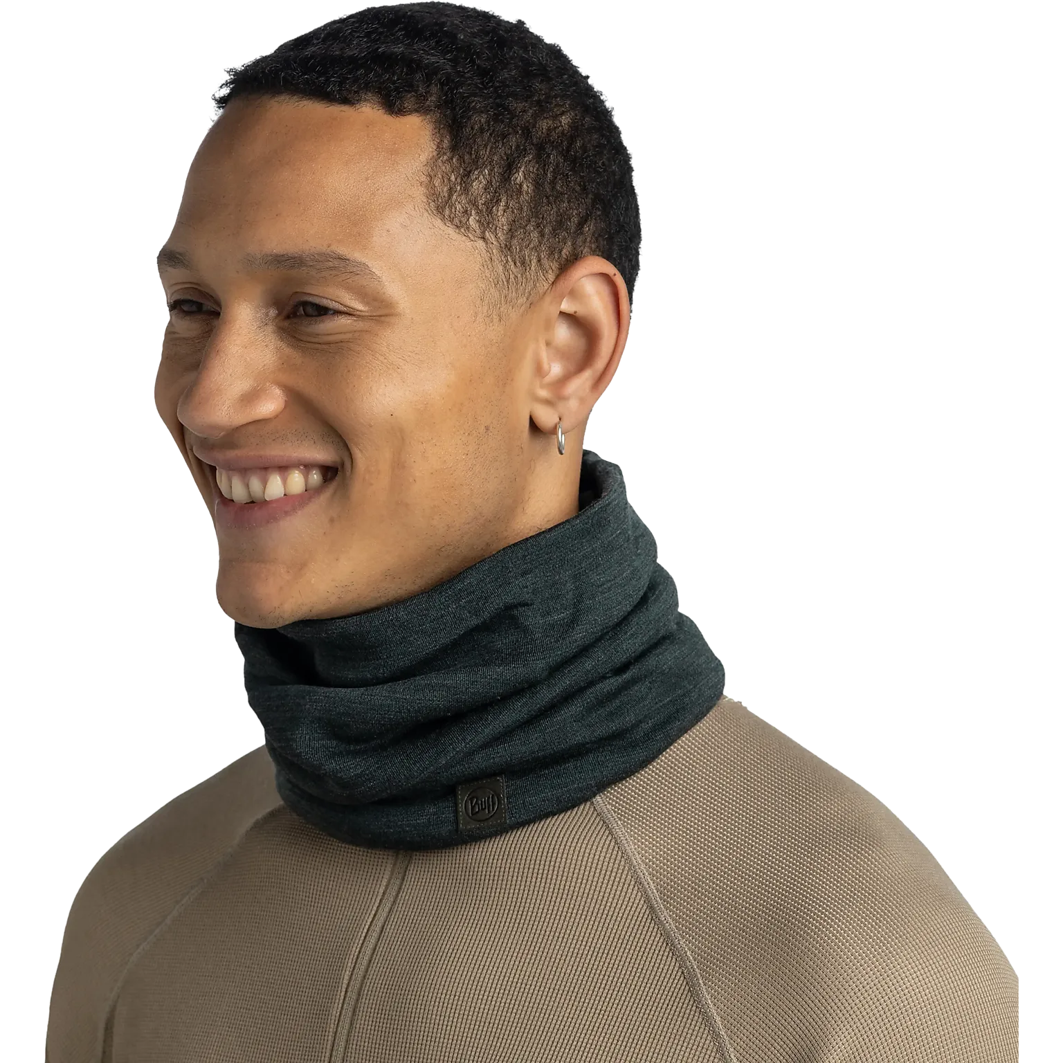 Heavy Merino Neckwarmer Buff halsrør - Solid Forest-809