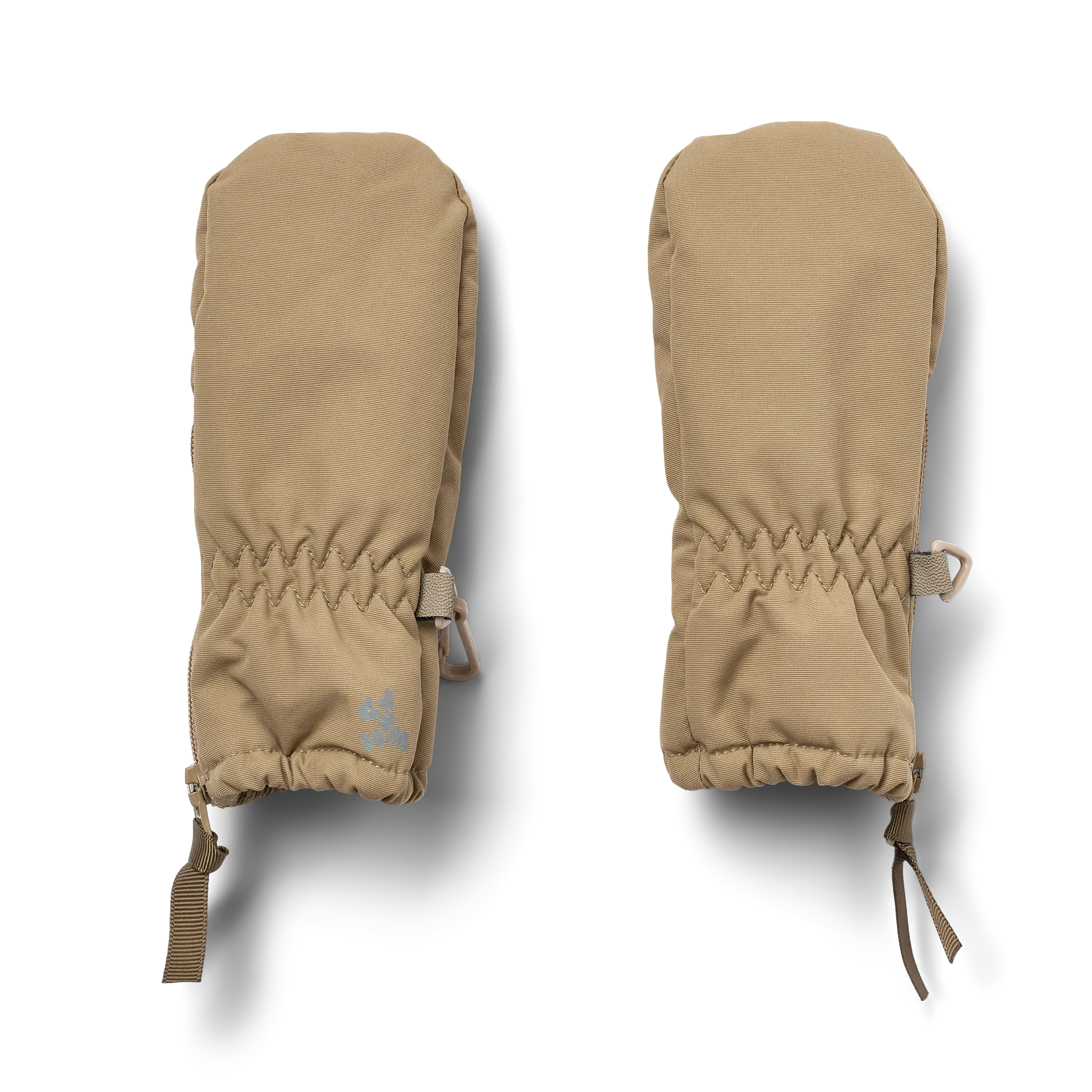 Technical Mittens Zipper Kids luffer - Walnut