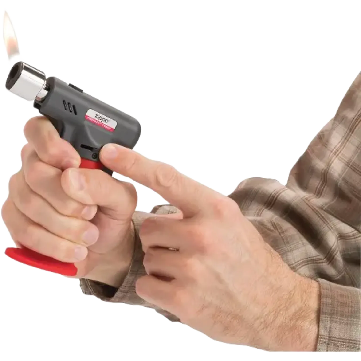 Zippo Butane Torch - Grey/Red