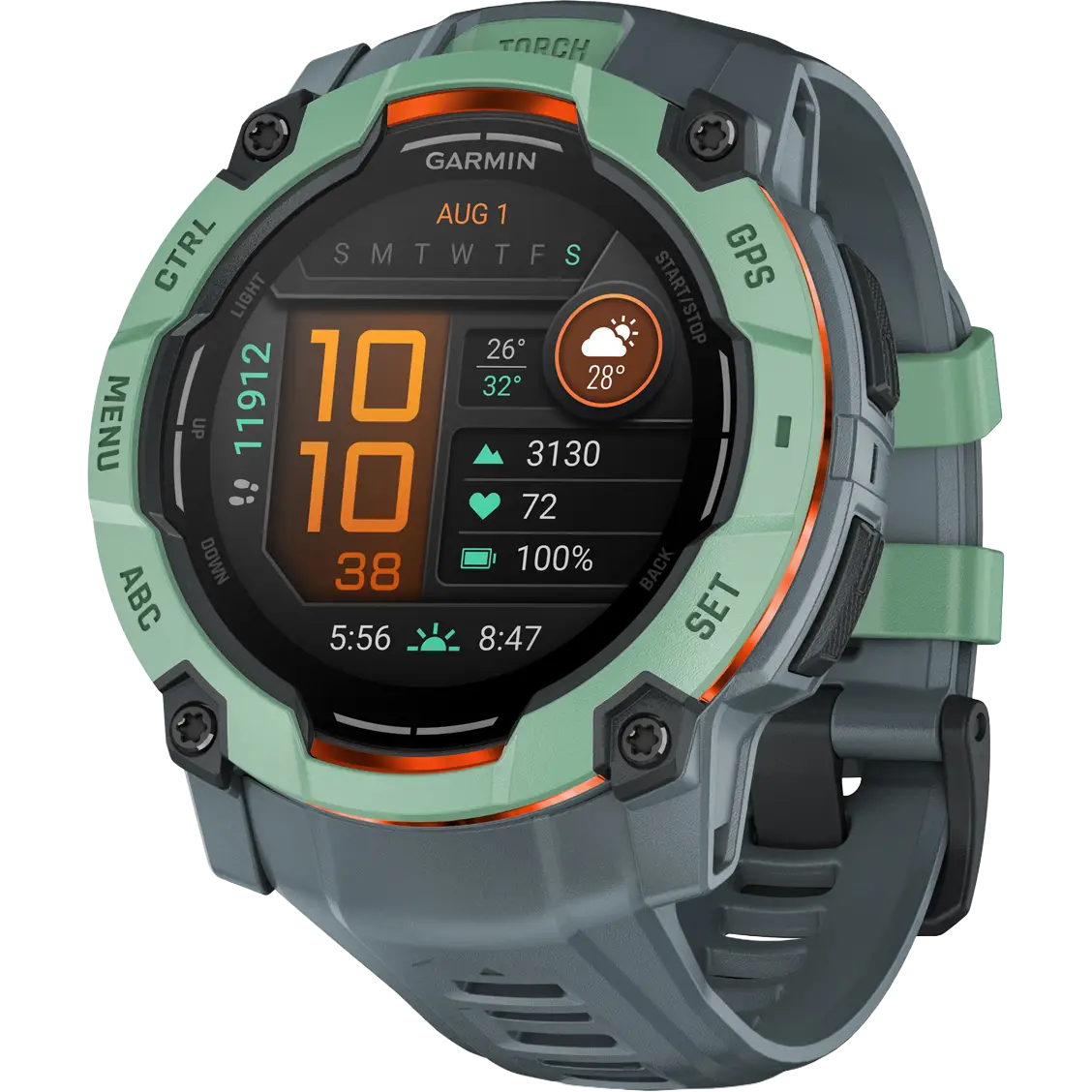 Instinct 3 50 MM AMOLED - Neotropical Bezel w/Twilight