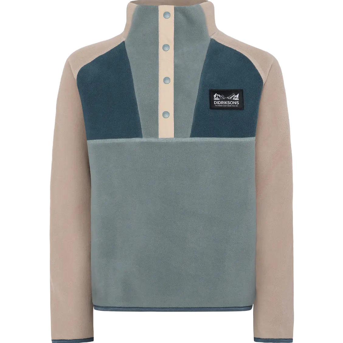 Yokto Kids 1/2 Button 2 børnefleece - Factory Blue-G12