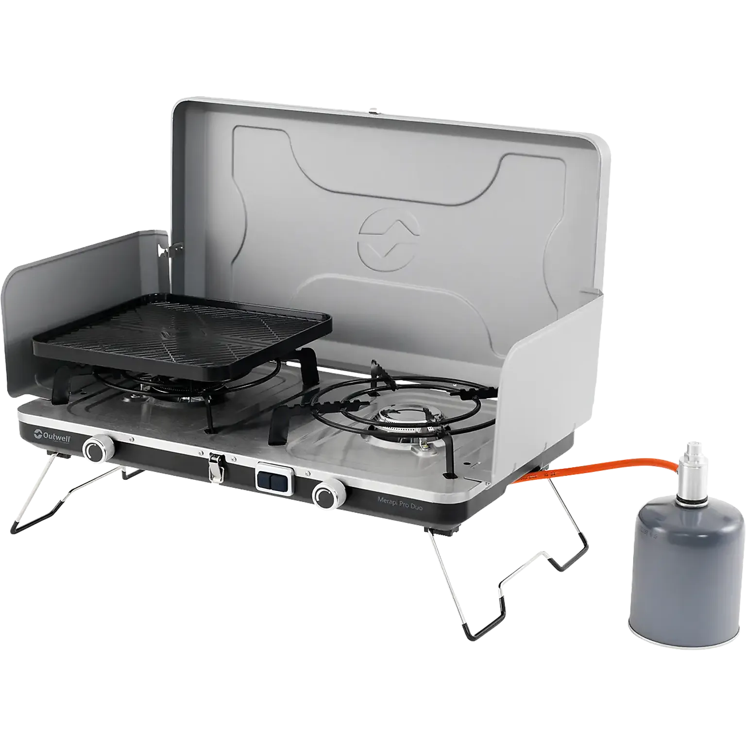 Merapi Pro Duo Deluxe gasblus - Silver Grey