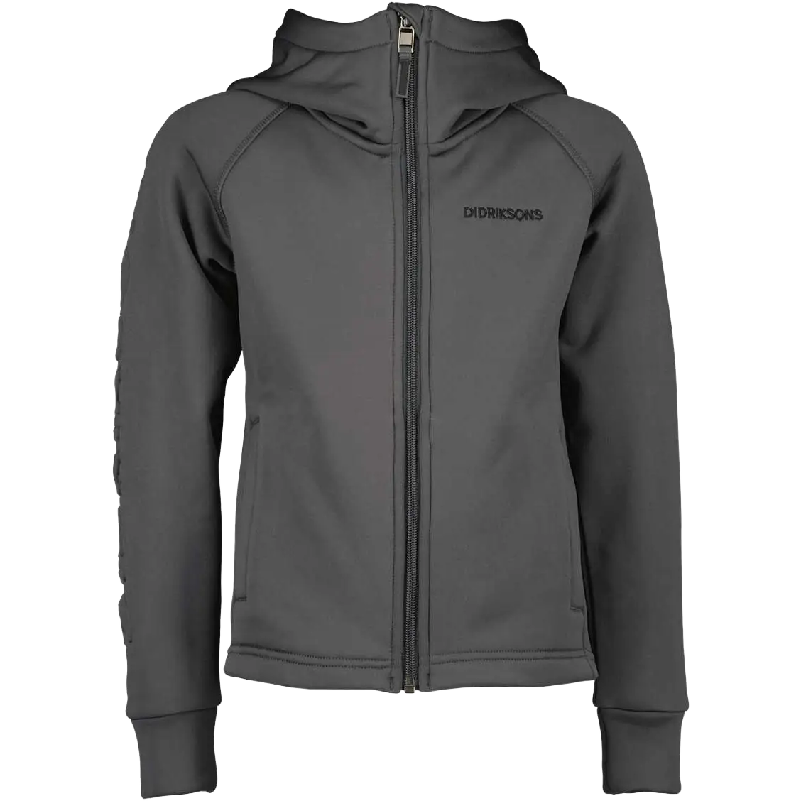 Hekto Youth Fullzip børnefleece - Coal Black-108